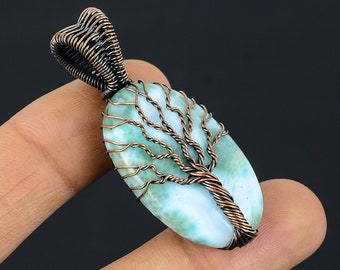 Red Larimar Copper Pendant - Etsy