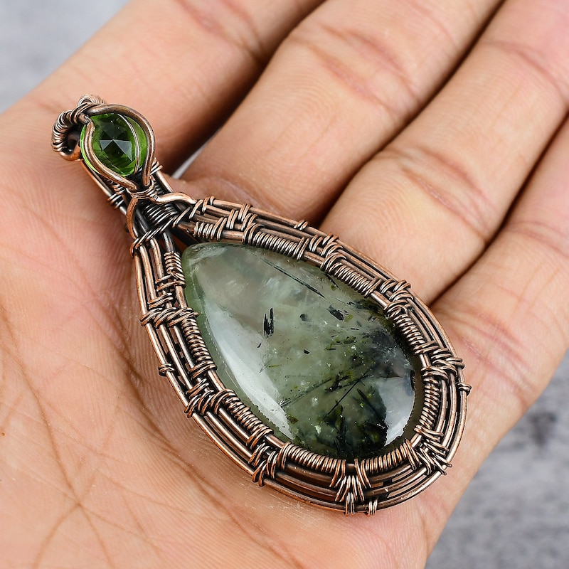 Prehnite Jewelry - Etsy