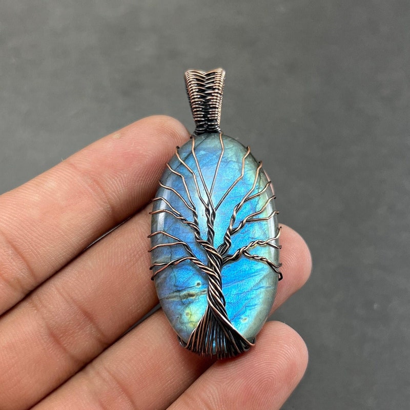 Labradorite Pendant - Etsy