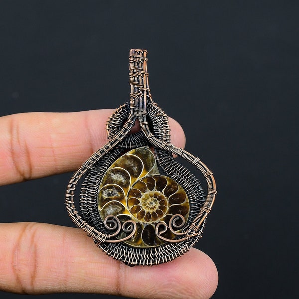 Ammonite Pendant - Etsy