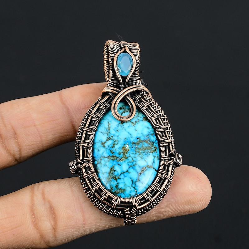 Turquoise Pendant - Etsy