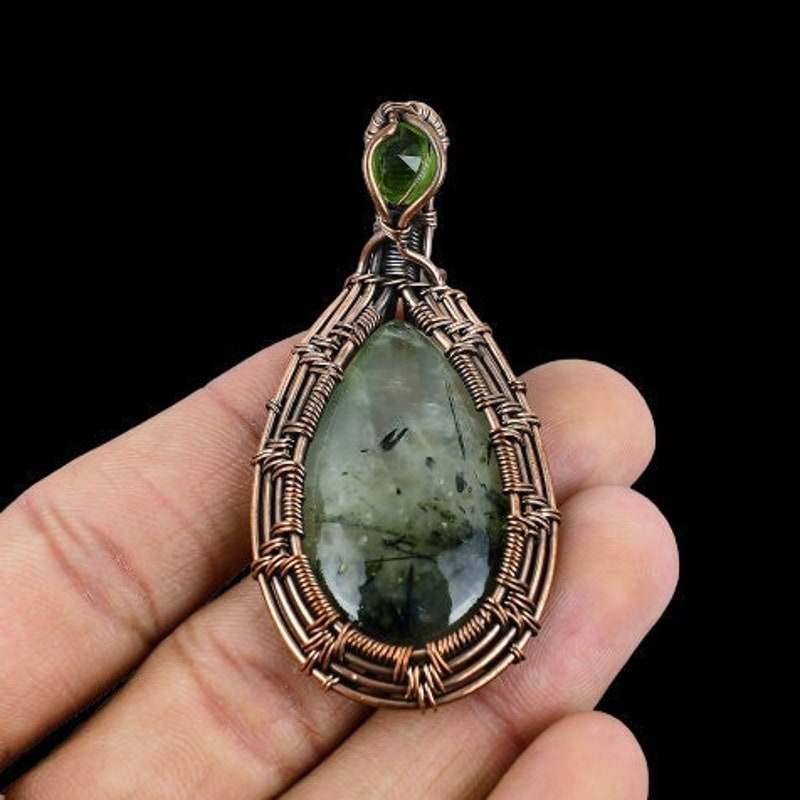 Prehnite Jewelry - Etsy