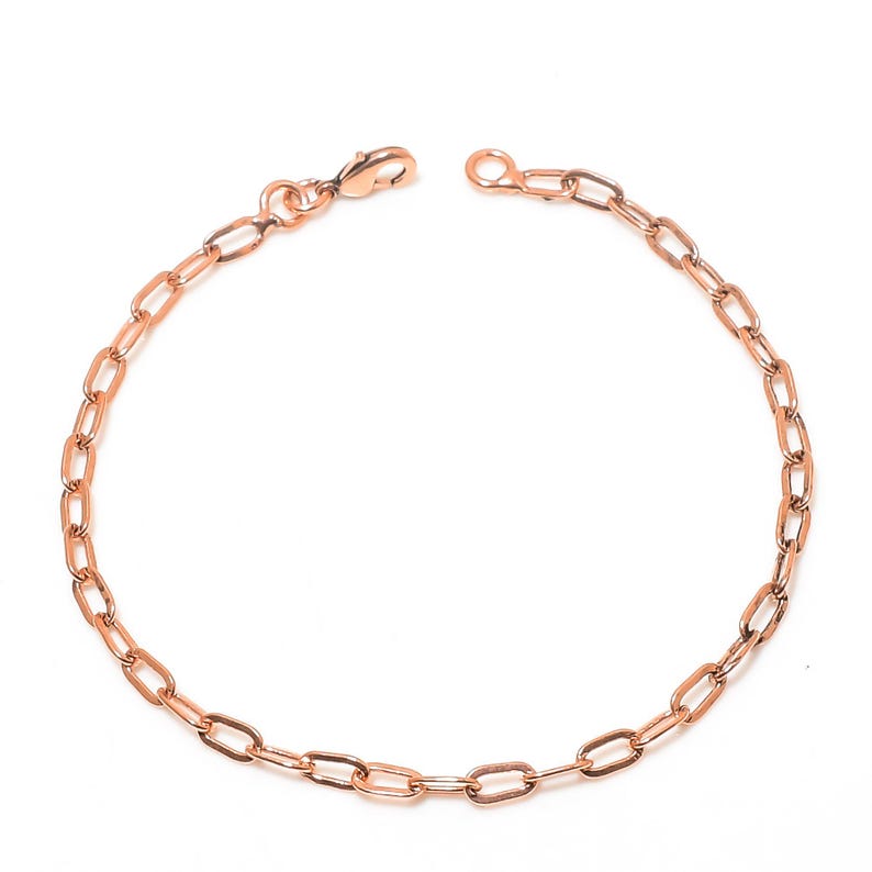 Solid Copper Link Chain, 100 % Oxidized Copper Chain Bracelet, Top ...