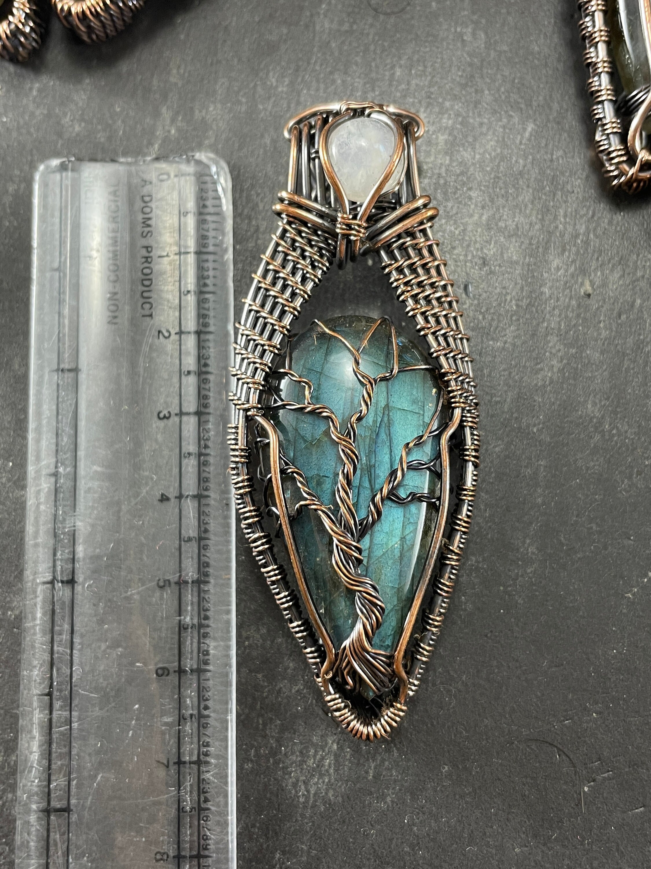 Tree of Life Labradorite Copper Pendant Coper Wire Wrapped | Etsy