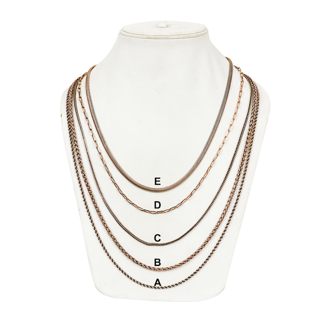 Top Quality Copper Chains Necklace, 18'' to 20'' Copper Chain for Gift ...