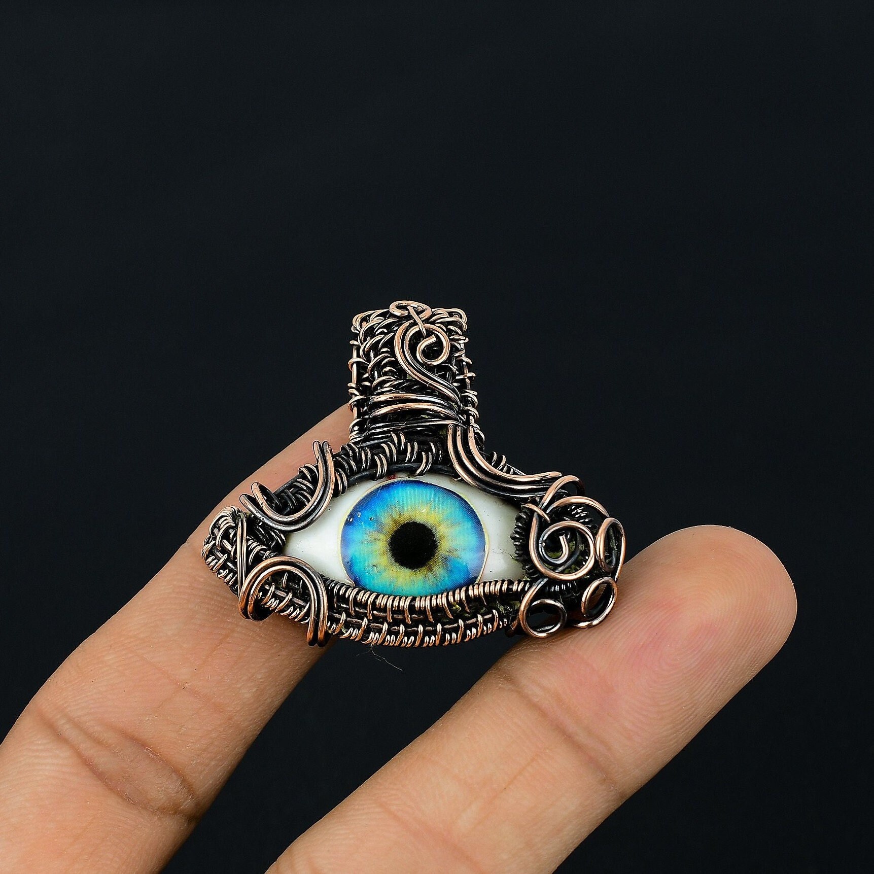 Human Realistic Eye Pendant Awakening Human Eye Jewelry Dual - Etsy