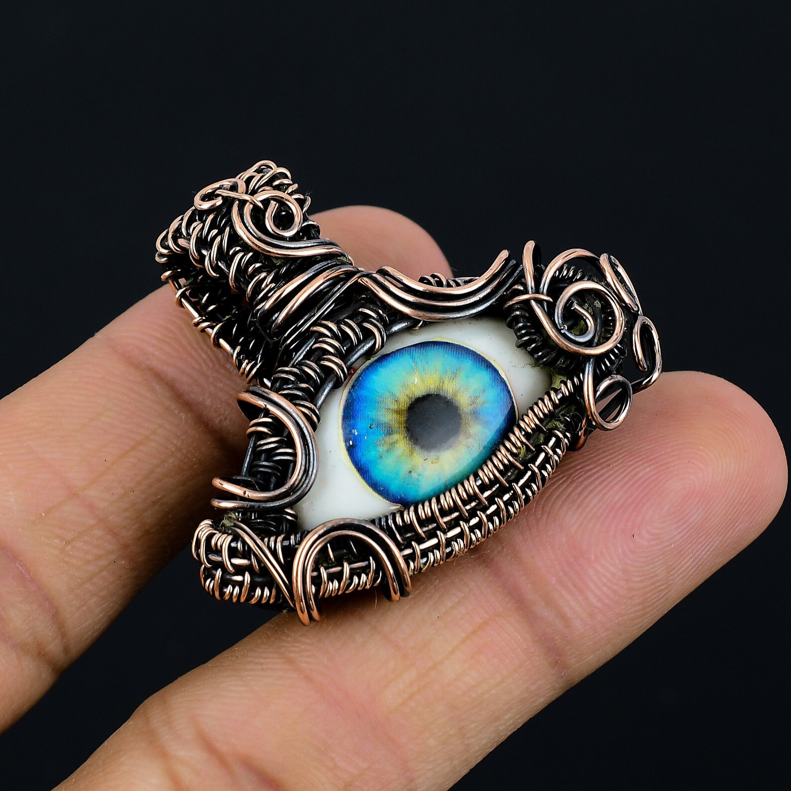 Human Realistic Eye Pendant Awakening Human Eye Jewelry Dual - Etsy