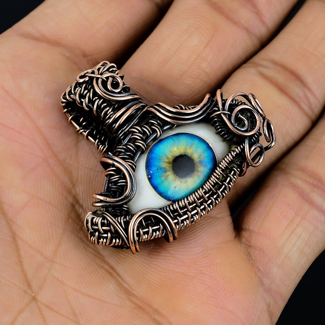 Human Realistic Eye Pendant Awakening Human Eye Jewelry Dual - Etsy