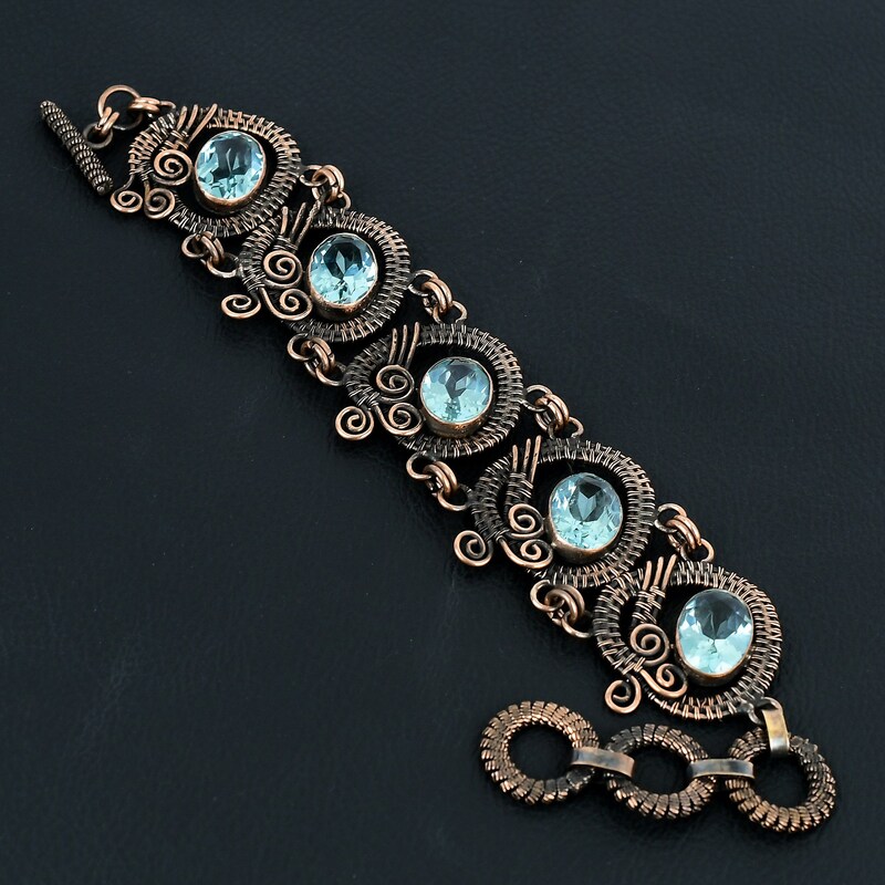 Aquamarin armband - Etsy.de