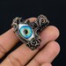 Human Realistic Eye Pendant Awakening Human Eye Jewelry Dual Blue Color ...