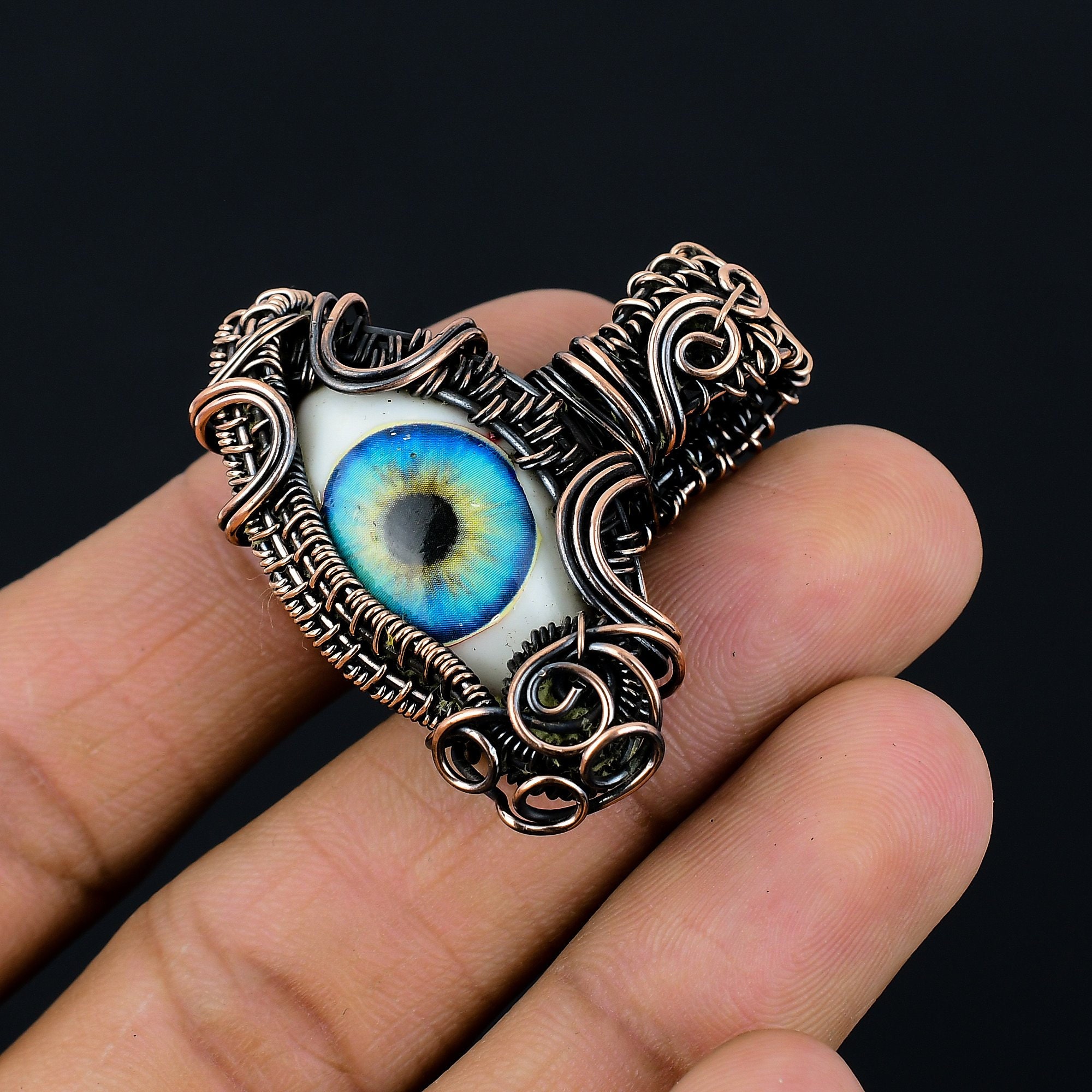 Human Realistic Eye Pendant Awakening Human Eye Jewelry Dual - Etsy