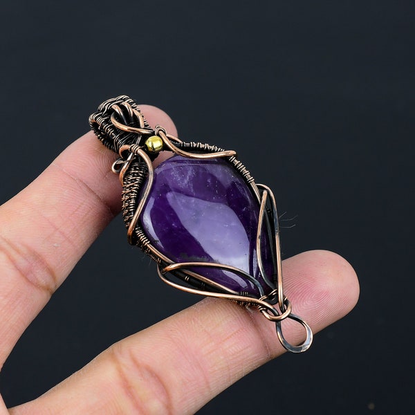 Amethyst Pendant - Etsy