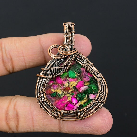 Multi Copper Spiny Oyster Pendant Copper Wire Wrapped Pendant - Etsy