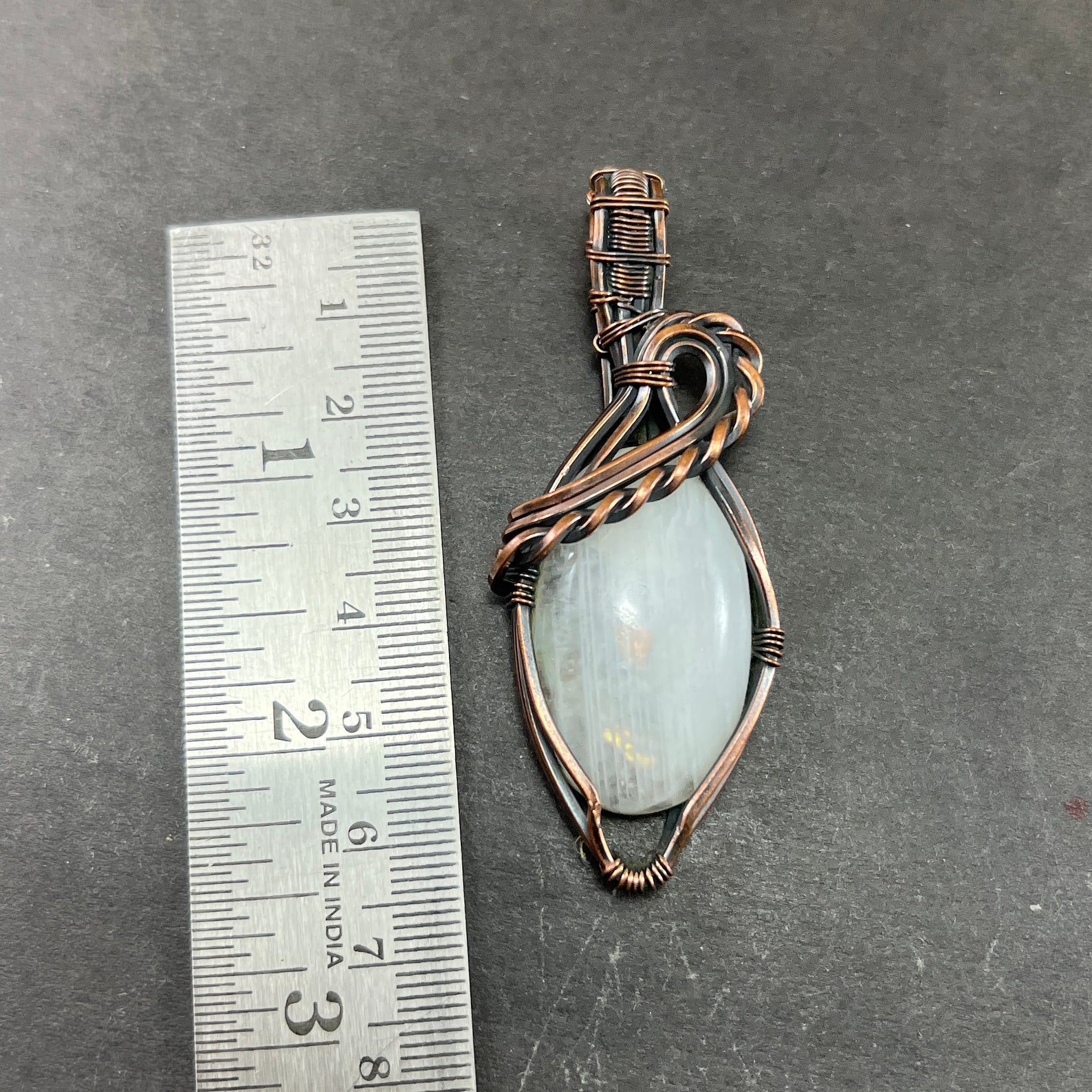 Beautiful Handmade Moonstone Wire Wrapped Pendant Moonstone - Etsy