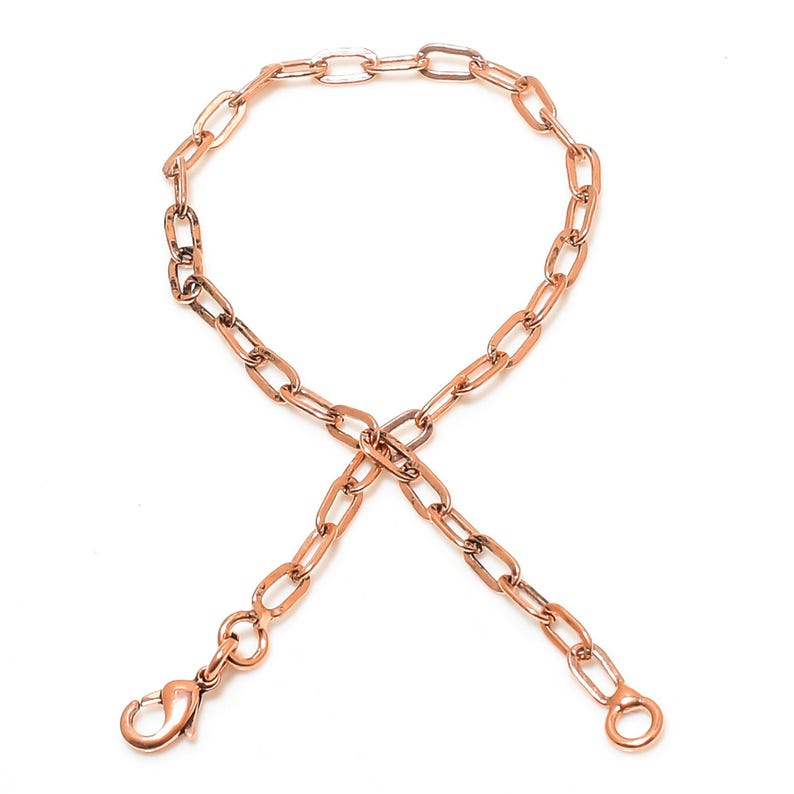Solid Copper Link Chain, 100 % Oxidized Copper Chain Bracelet, Top ...