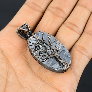Tree of Life Shungite Pendant Copper Wire Wrapped Pendant Shungite ...