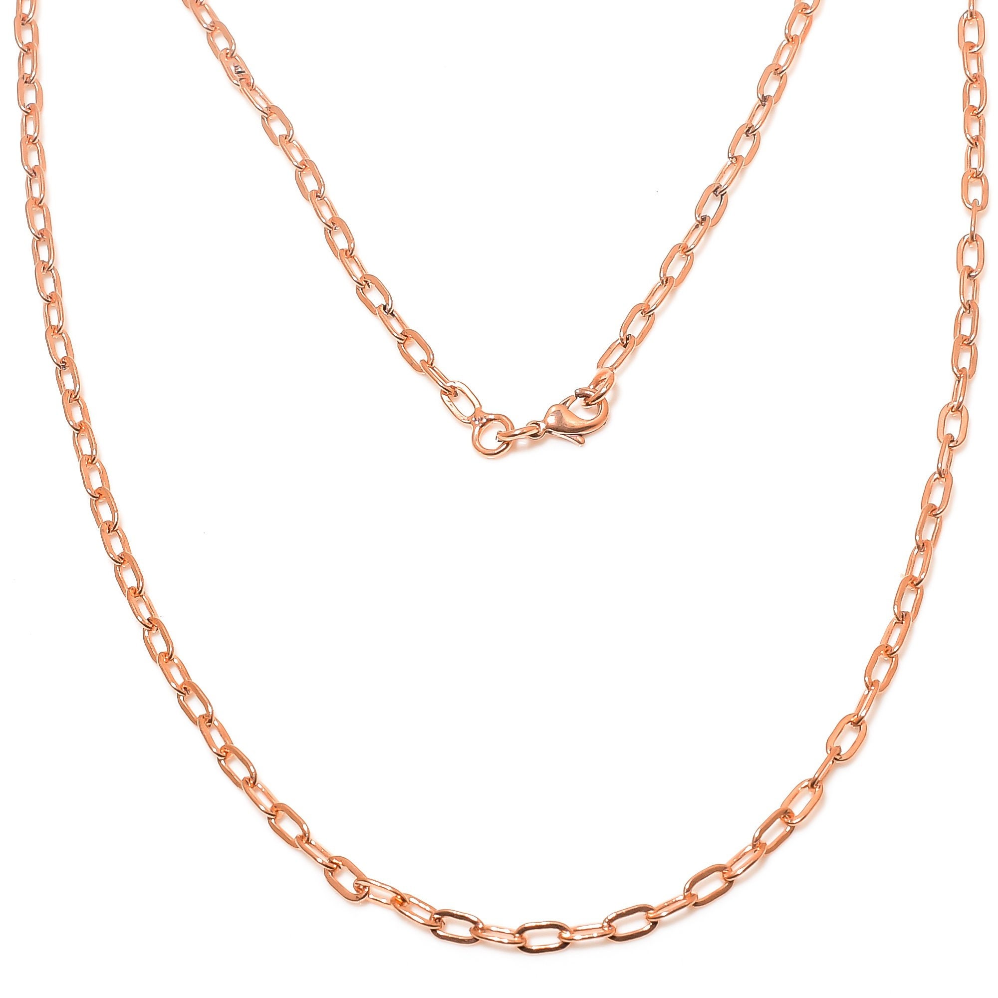 Solid Copper Link Chain, 100 % Oxidized Copper Chain Necklace, Top ...