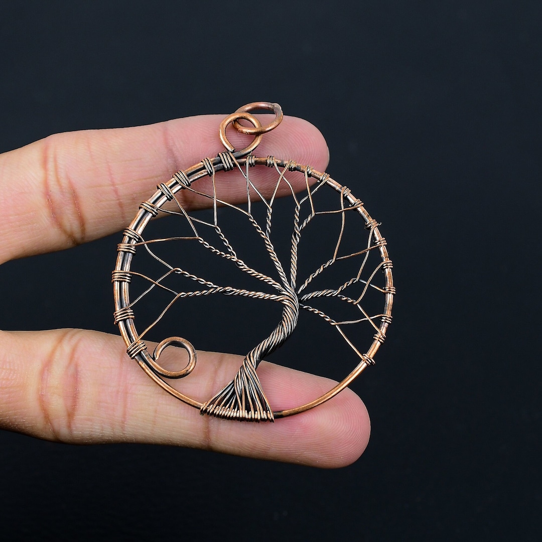 Tree of Life Pendant Copper Wire Wrapped Pendant Copper Jewelry ...
