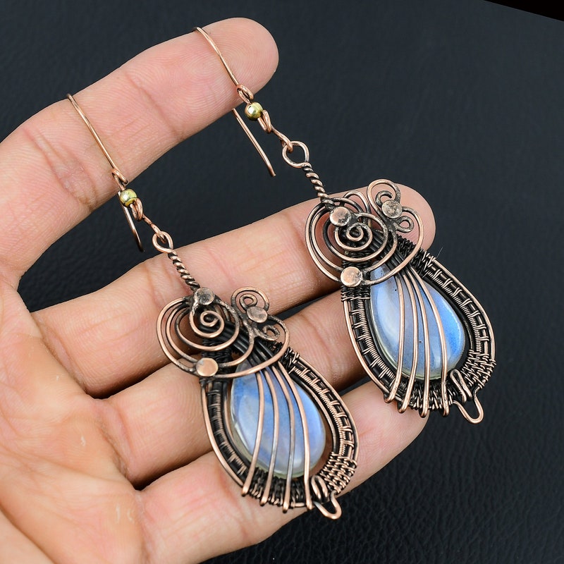 Mystic Opal Stud Earrings - Etsy