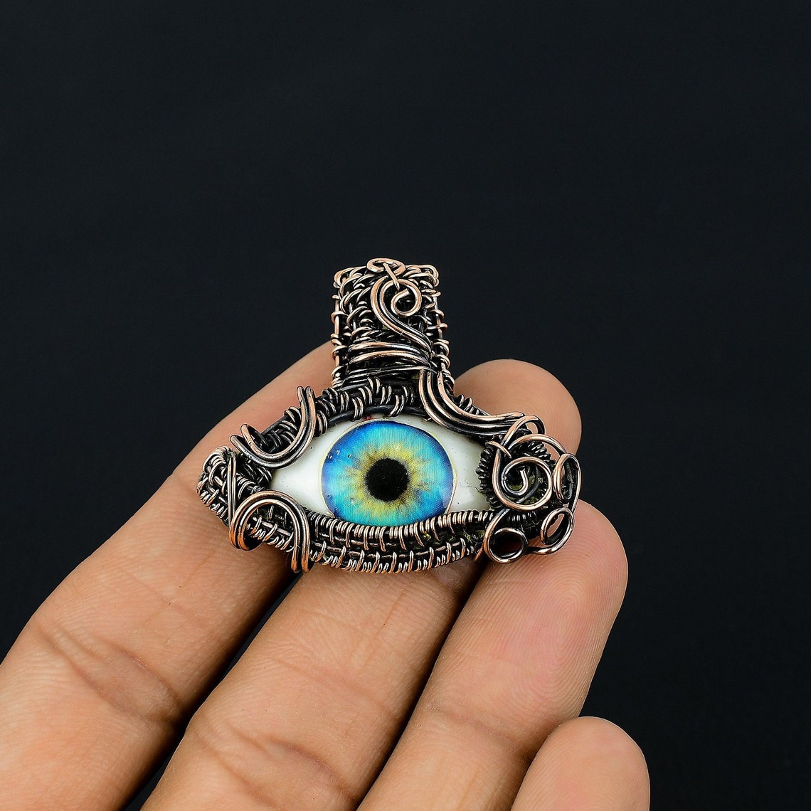Human Realistic Eye Pendant Awakening Human Eye Jewelry Dual - Etsy