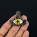 Realistic Eye Pendant Awakening Human Eye Jewelry Copper Wire Wrapped ...