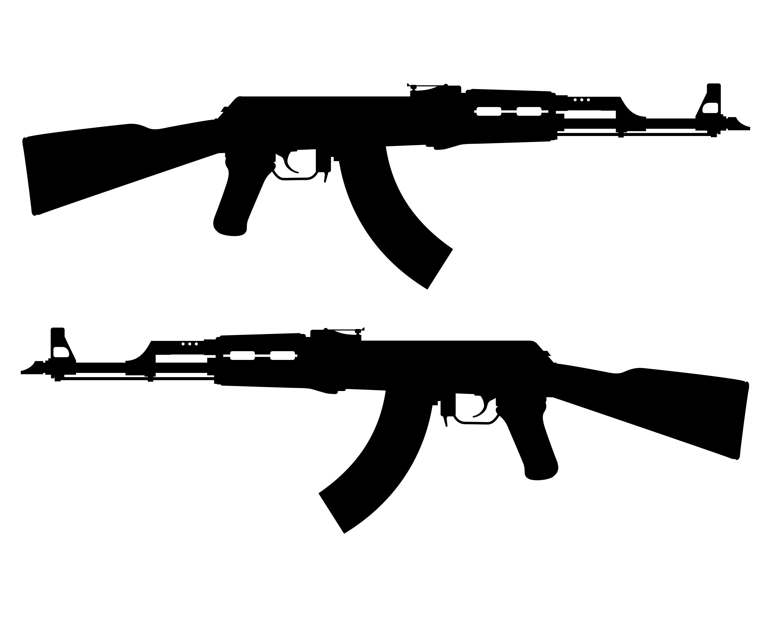 AK 47 Rifle Silhouette Logo.svg .PNG Clipart Vector Cricut Cut Cutting ...