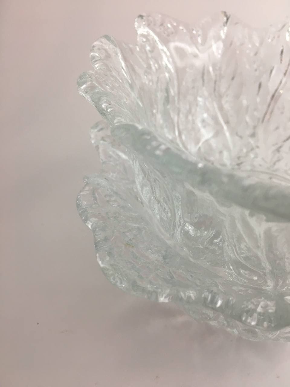 Vintage Pukeberg of Sweden Glass Bowl by Uno Westerberg Shattered Ice ...