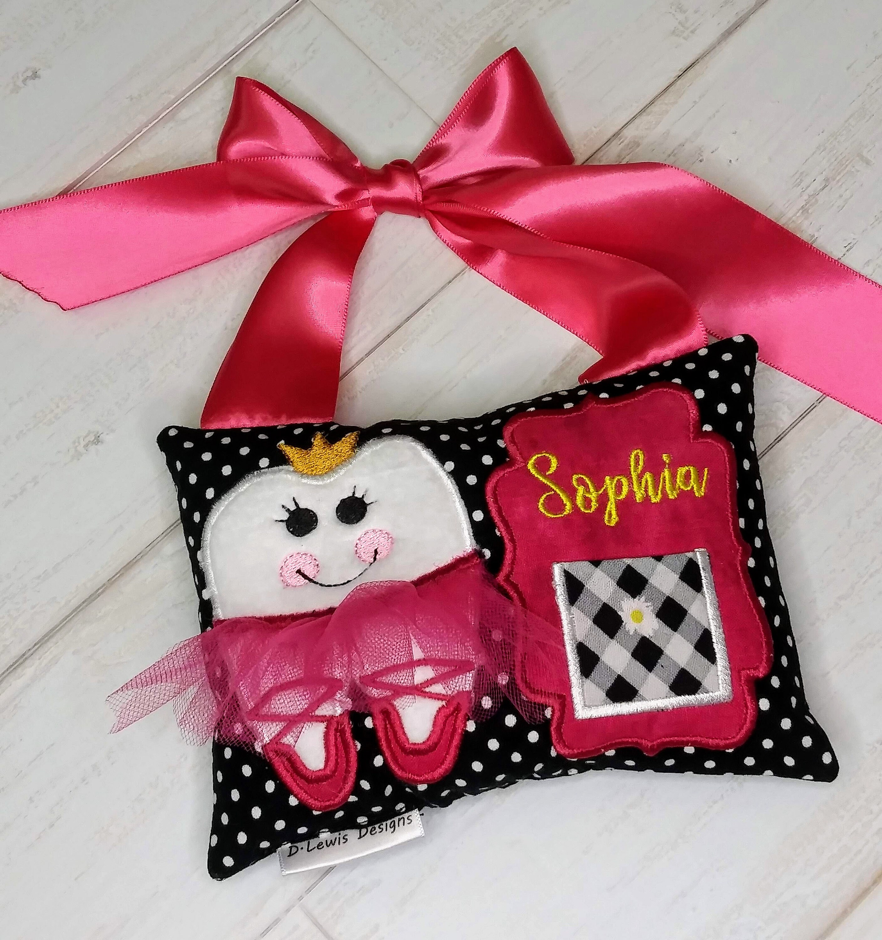 Tooth Fairy Pillow, Personalized Tooth Pillows, Keepsake Tooth Pillow ...
