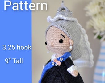 Queen Victoria Royal Court Digital Crochet Pattern Victorian Majesty ...