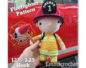 Firefighter - Crochet Pattern PDF - Digital Download - Etsy
