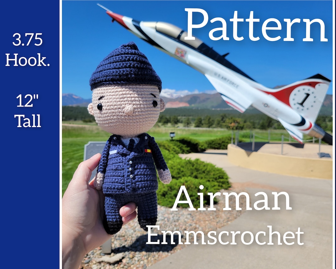 Airman Crochet Pattern: Amigurumi Pilot Doll (PDF Pattern) - Etsy
