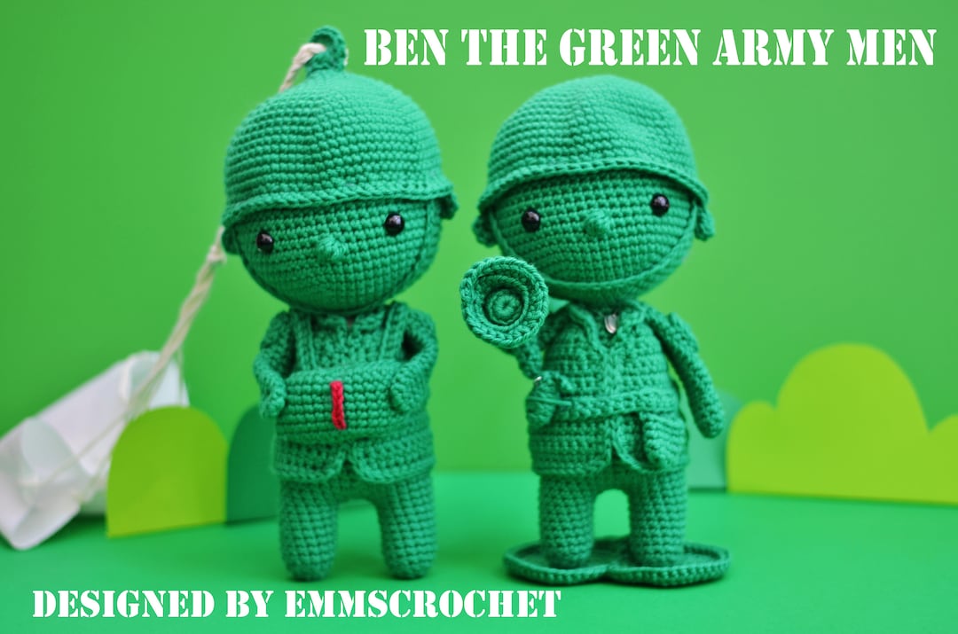 Pattern - Ben the Green Army Men With Paratrooper Add On - Etsy