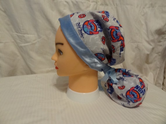 Scrub Cap Disney Lilo & Stitch Satin Lined Ponytail Scrub - Etsy