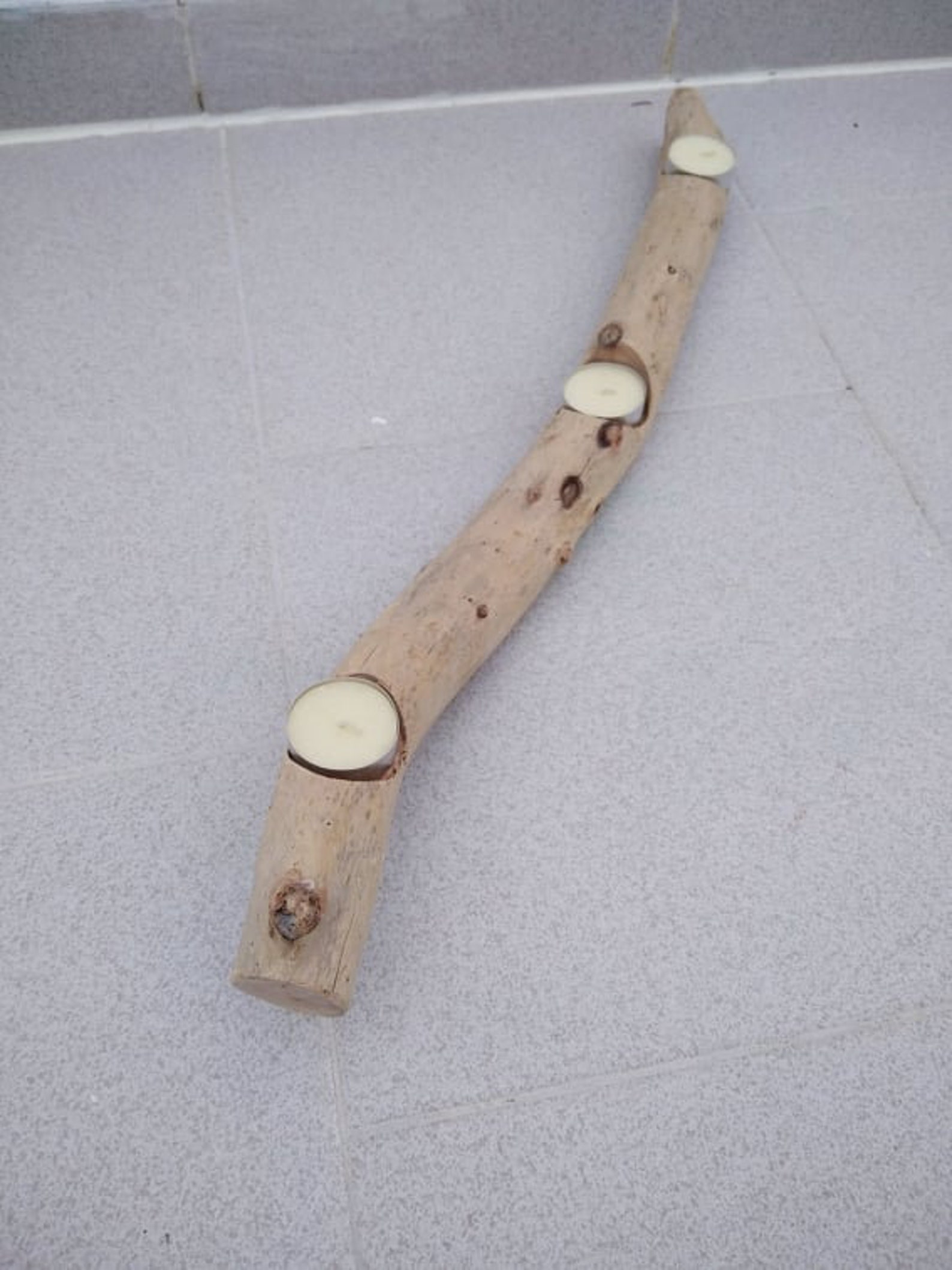 Handmade Driftwood Candle Holder Art Home Reclaimed Wood - Etsy