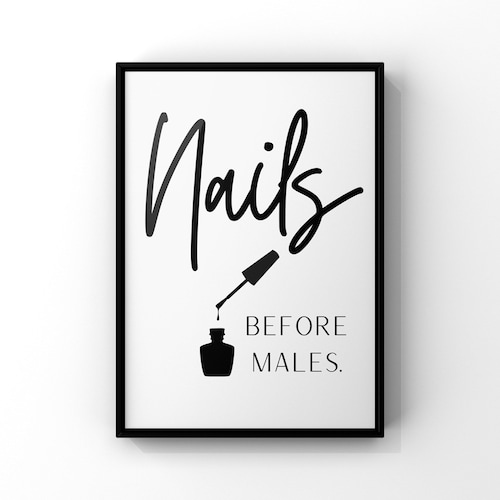 Nail Salon Printable. Nail Salon Wall Art. Nail Salon Sign. | Etsy