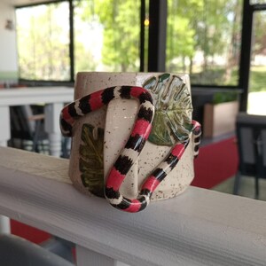 Snake Mug, Tropical Stoneware Mug, Nature Inspired Mug/personalization ...