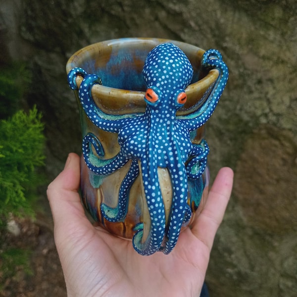 Octopus Mugs - Etsy