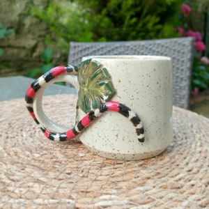 Snake Mug, Tropical Stoneware Mug, Nature Inspired Mug/personalization ...
