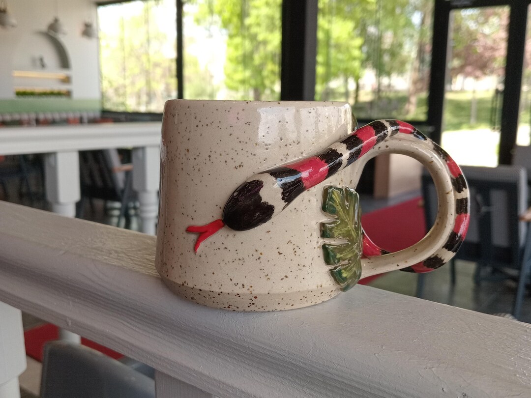 Snake Mug, Tropical Stoneware Mug, Nature Inspired Mug/personalization ...