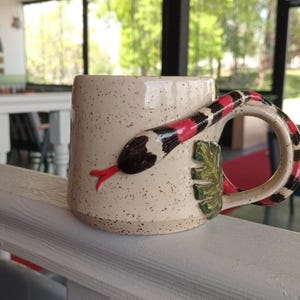 Snake Mug, Tropical Stoneware Mug, Nature Inspired Mug/personalization ...