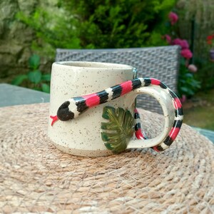 Snake Mug, Tropical Stoneware Mug, Nature Inspired Mug/personalization ...