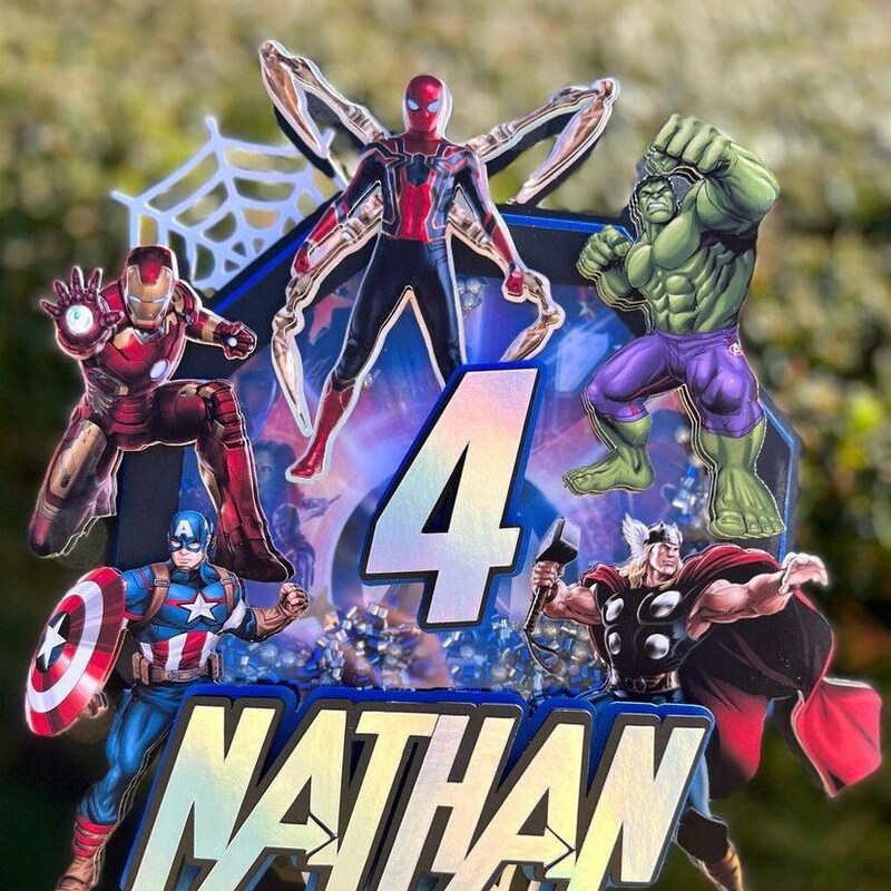 Avengers Cake Topper - Etsy
