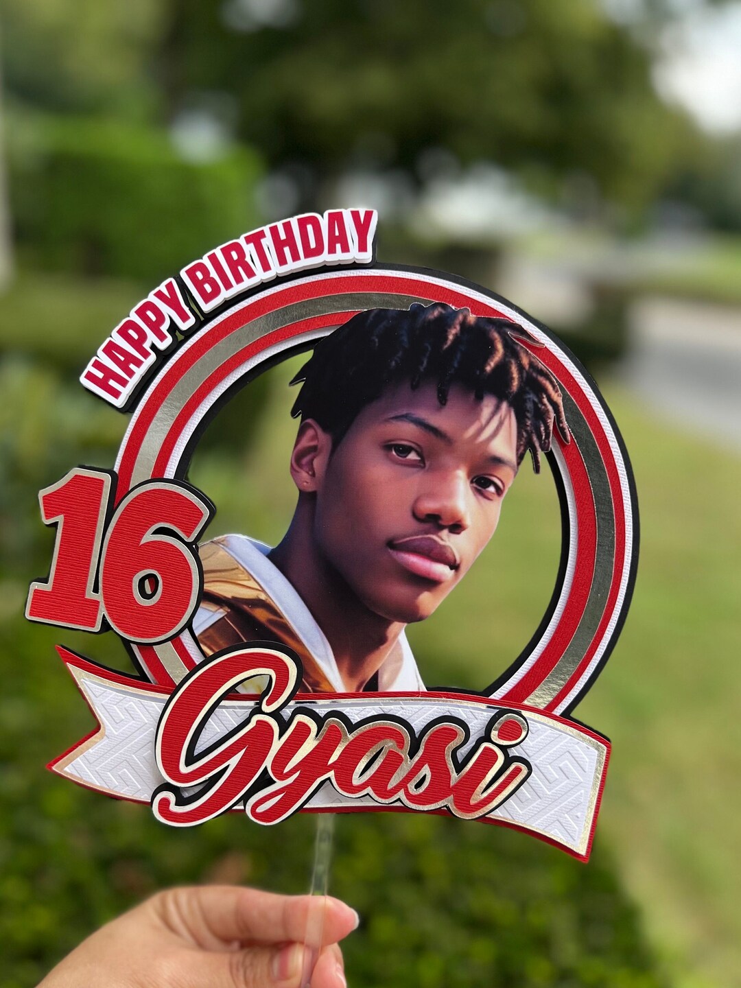 Personalized Photo Cake Topper, Adults Cake Toppers, Kids Cake Topper ...