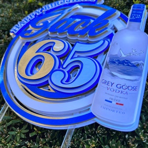 Grey Goose Cake Topper, Adults Cake Topper, Alcohol Cake Topper, Vodka ...