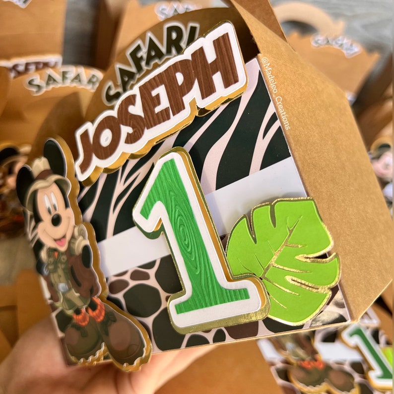 Mickey Mouse Box Inspired Mickey Mouse Treat Box Safari - Etsy