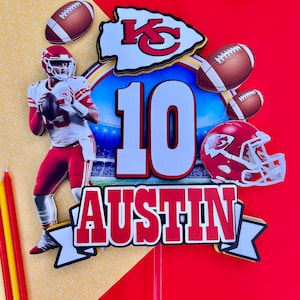 Kansas City Cake Topper, Patrick Mahomes Cake Topper, Football Cake ...