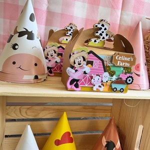 Minnie Mouse Farm Cake Topper, , Mickey Mouse Farm, Minnie Mouse Cake ...