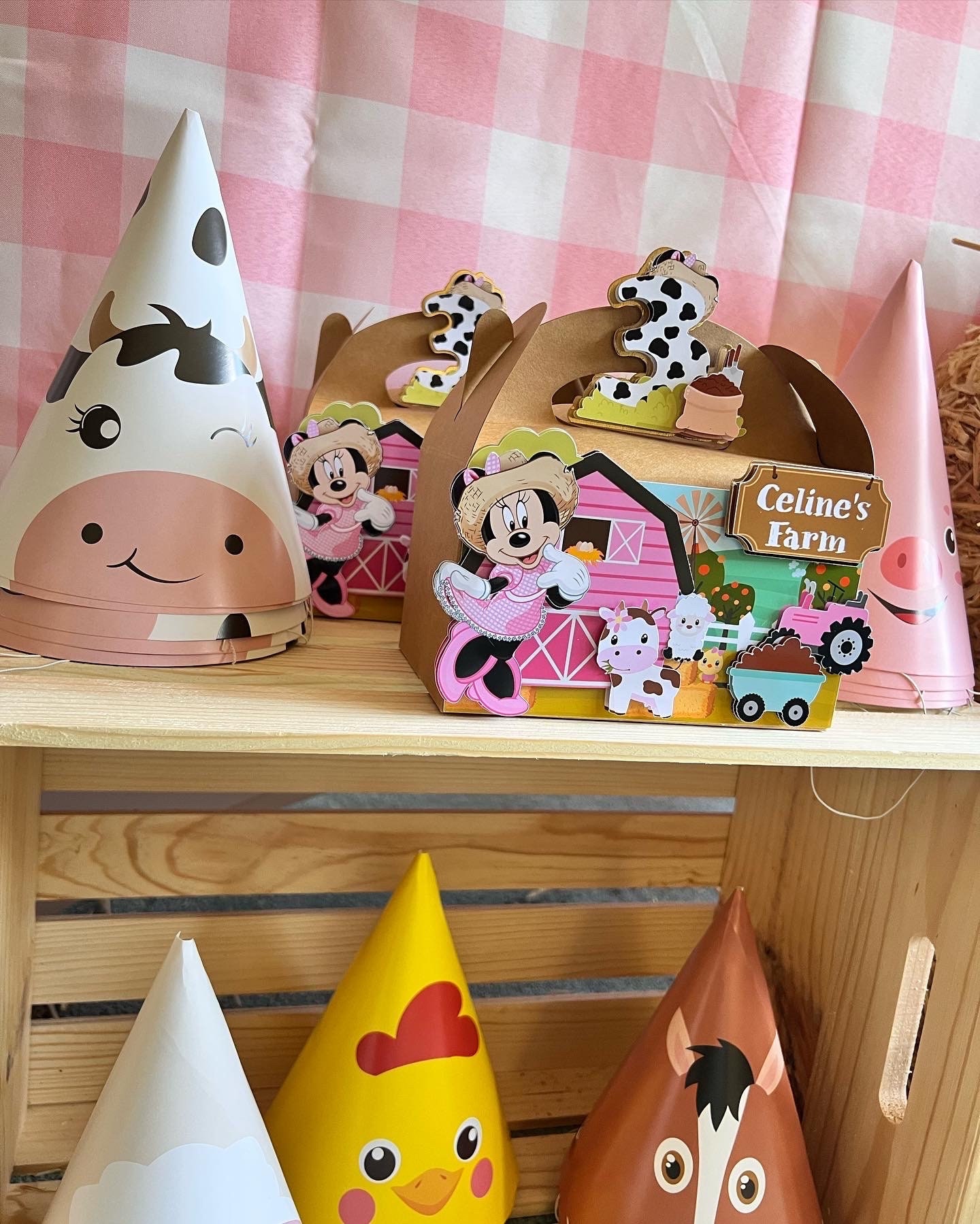 Minnie Mouse Farm Cake Topper, , Mickey Mouse Farm, Minnie Mouse Cake ...