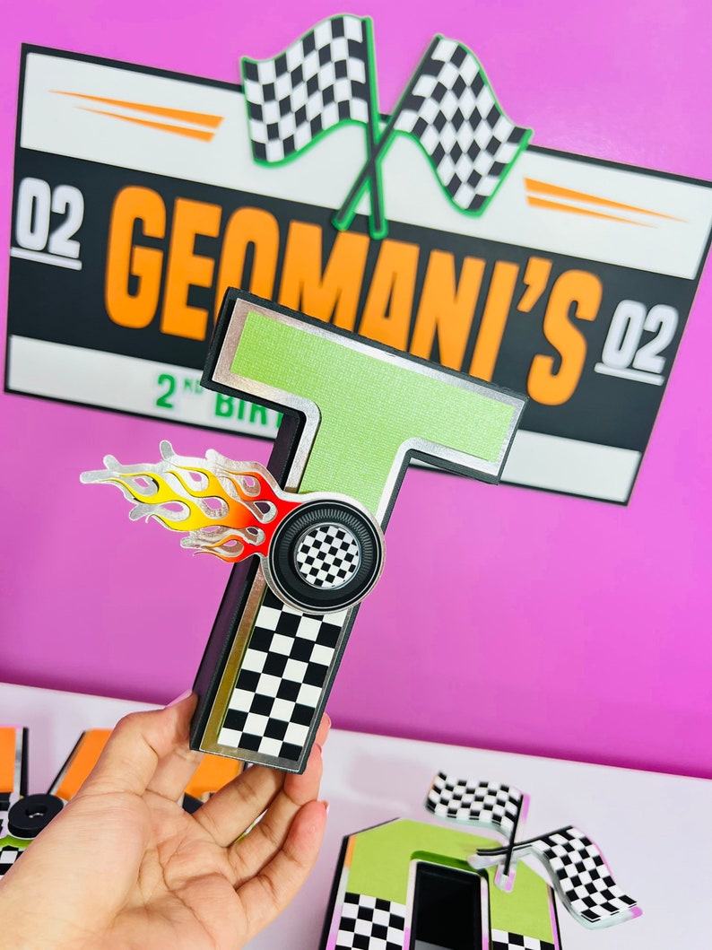 Race 3D Letters Car 3D Letters. Vintage Race 3D Letters Race - Etsy