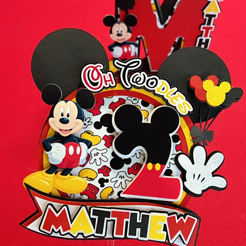 Mickey Mouse Cake Topper - Etsy